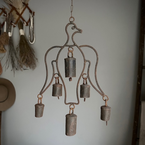 Antique | Accents | Antique Primitive Rusted Bird Frame Wrought Iron ...